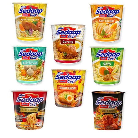 SSG49 Noodles Sedaap Cup Chicken Jerit Flavor | FRIED | Mercon Curry ...