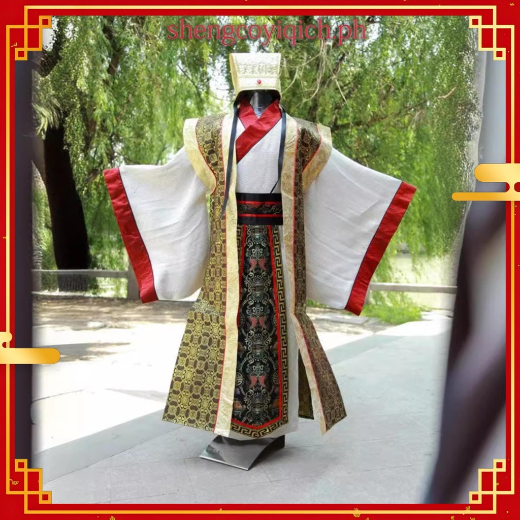 Ancient Costume Male Zhuge Liang Dachen Jae-shou Hanfu Tang Suit Spring ...