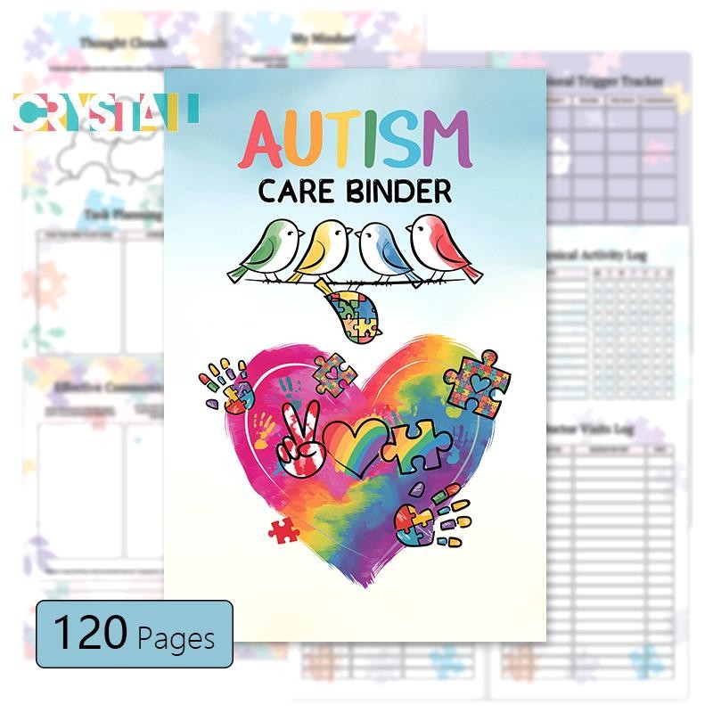 Crystal- 120 Pages Autism Care Binder: Printable Special Needs ...