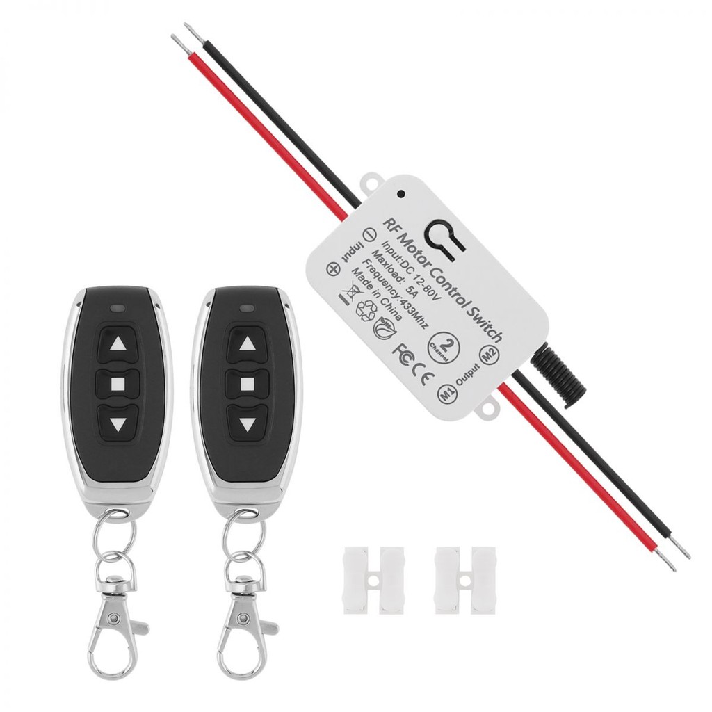 Wireless DC Motor Remote Control Switch DC 12V-80V 5A Forward and ...