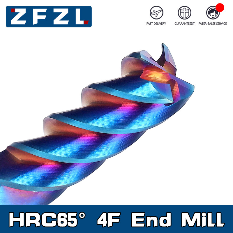 4 Pliers HRC65 Carbonized End Grinder 2 4 5 6 8 10 12mm Milling Cutter ...