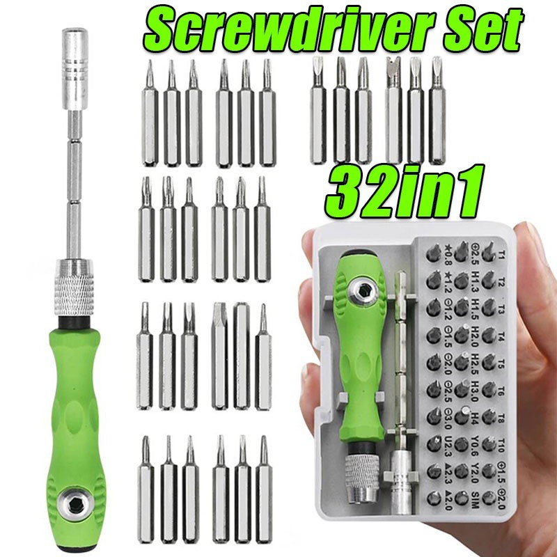 32 in 1 Precision Interchangeable Screwdriver Set / Multi-size Mini ...