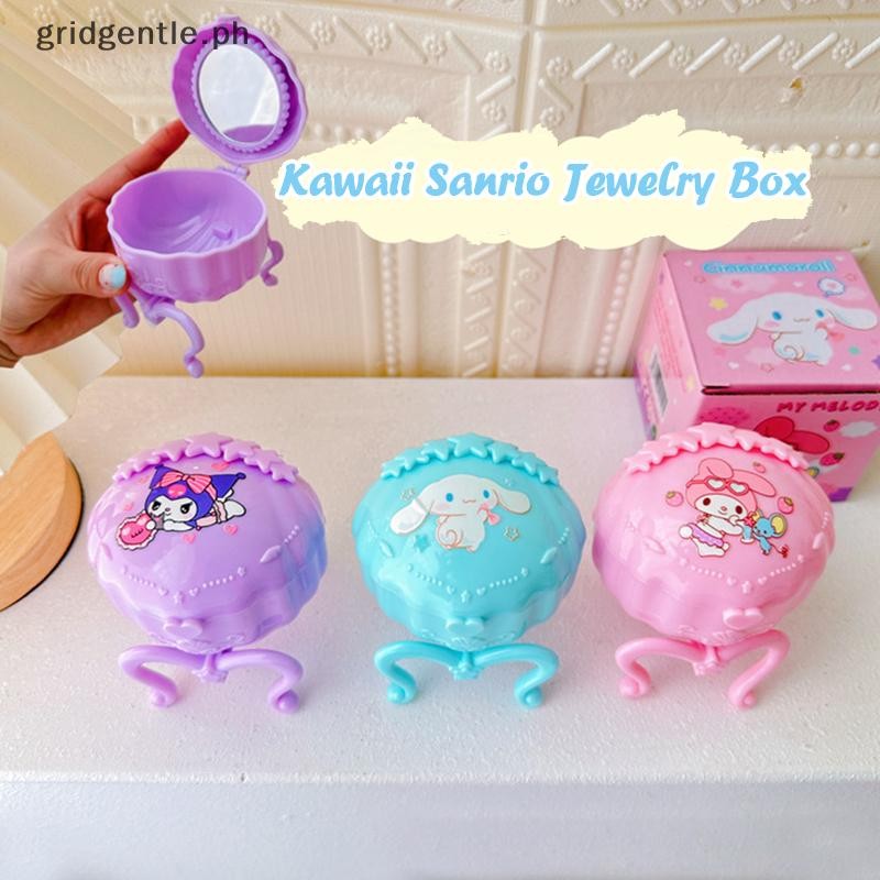 [Gridgentle] Kawaii Sanrio Cinnamoroll Jewelry Box With Mirror Kuromi ...