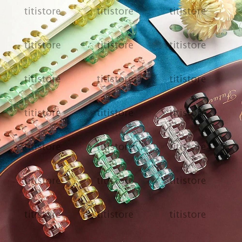 TITISTORE 10Pcs Binder Rings, Learning Cards A4 A5 A6 Notebook Loose ...
