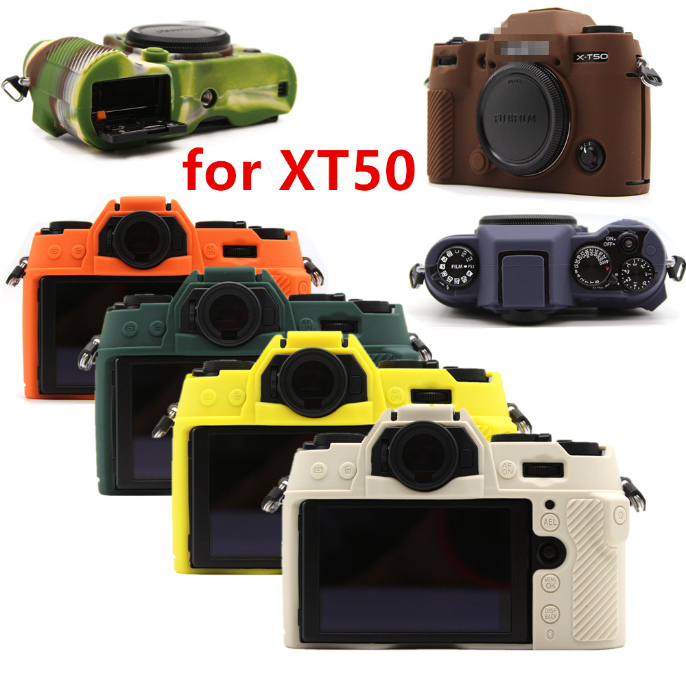 XT50 Texture Rubber Silicon Case Body Cover Skin for Fujifilm X-T50 ...