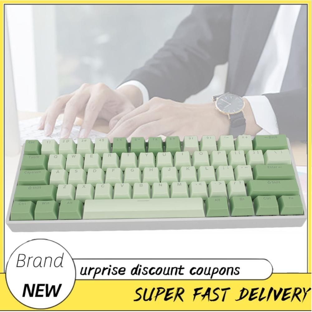 Freemarket Mechanical Keypad Matcha Theme Keyboard 61 Key USB C Wired ...