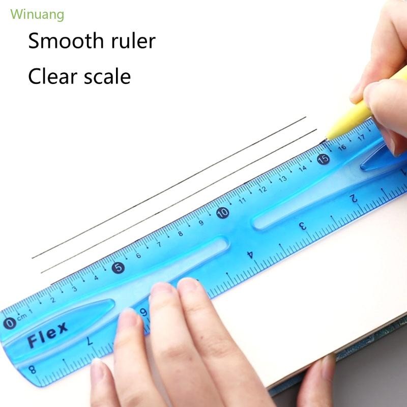 Picbliss 2Pcs Shatterproof Safety Color Flexible Ruler Soft Bendable ...