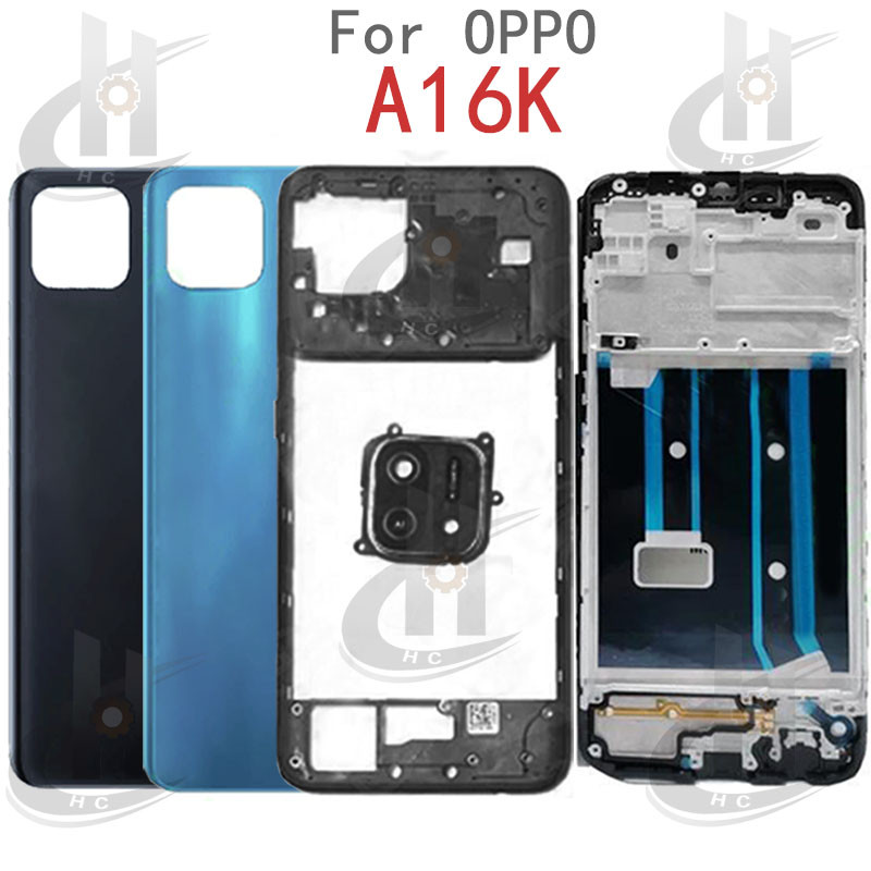 For OPPO A16K CPH2349 A16E CPH2421 Battery Back cover Housing middle ...
