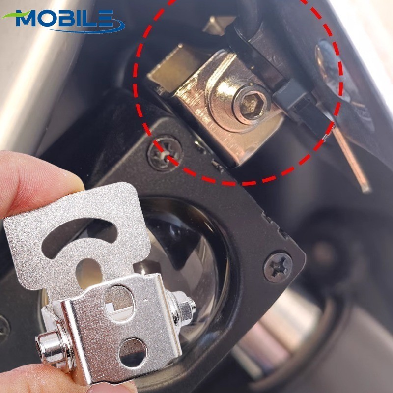 Adjustable LED Spotlight Brackets - Motorcycle Headlight Mount - Rust ...