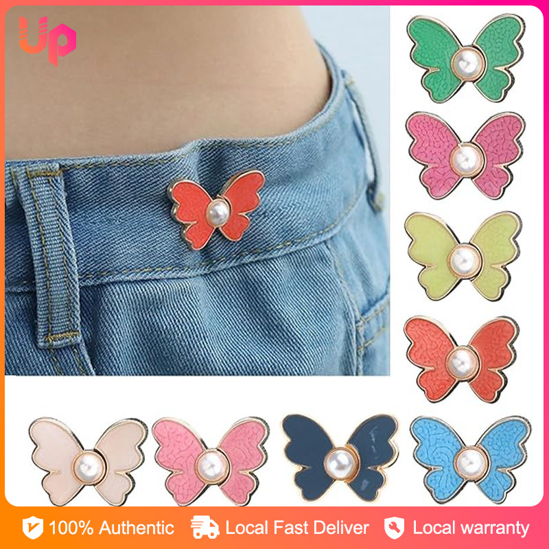 Mix Butterfly Waist Buckle For Women Skirt Jeans Adjustable Waist Clip ...