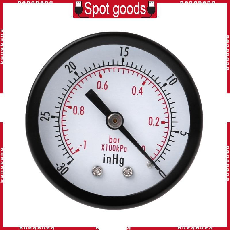 Bang Heavy-duty Vacuum Manometer Pressure Measuring Tool 0 -30inHg 0 ...