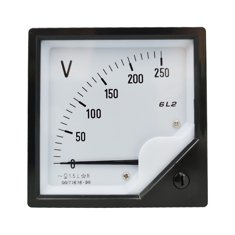 NEW 6L2-V Square Panel Volt Meter AC Pointer Analog Voltmeter 80mm*80mm ...