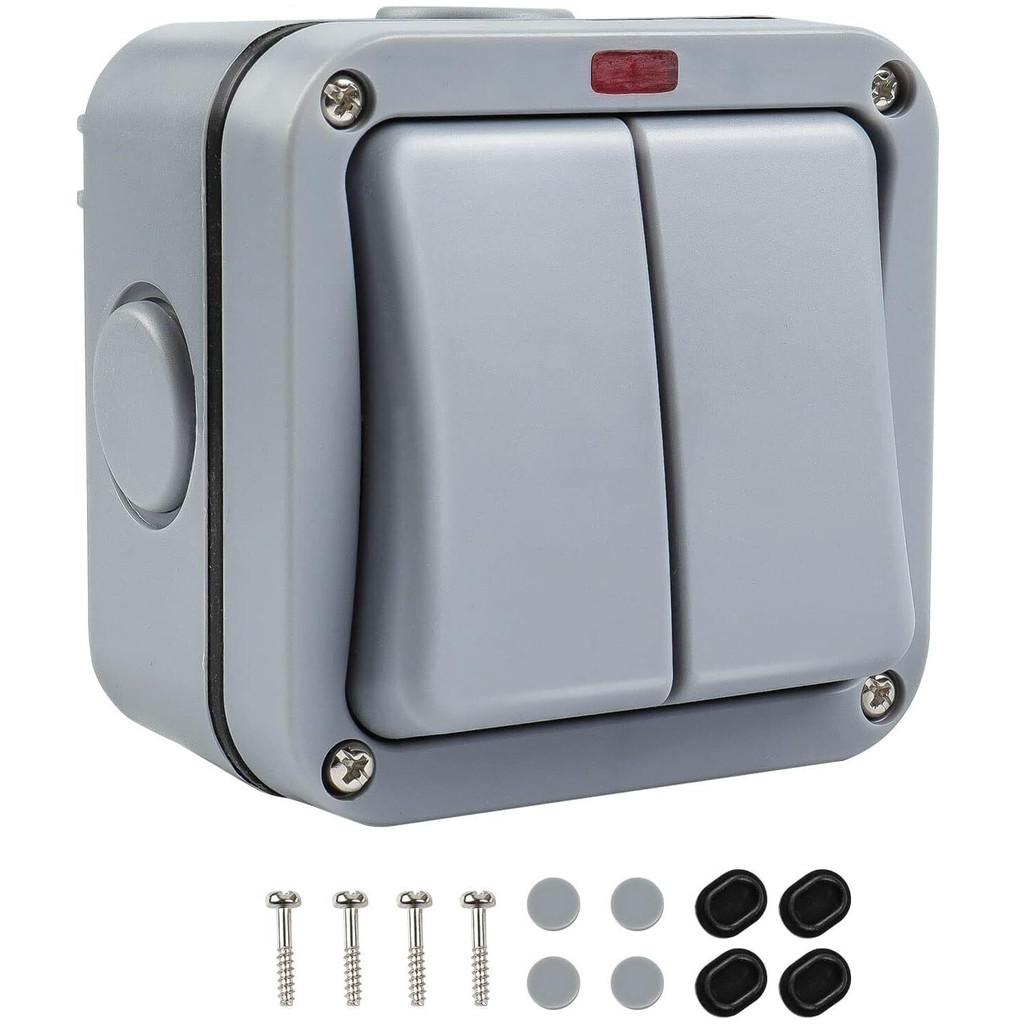 Weatherproof Waterproof IP66 1 Gang 2 Gang Light Switch Outdoor Storm ...