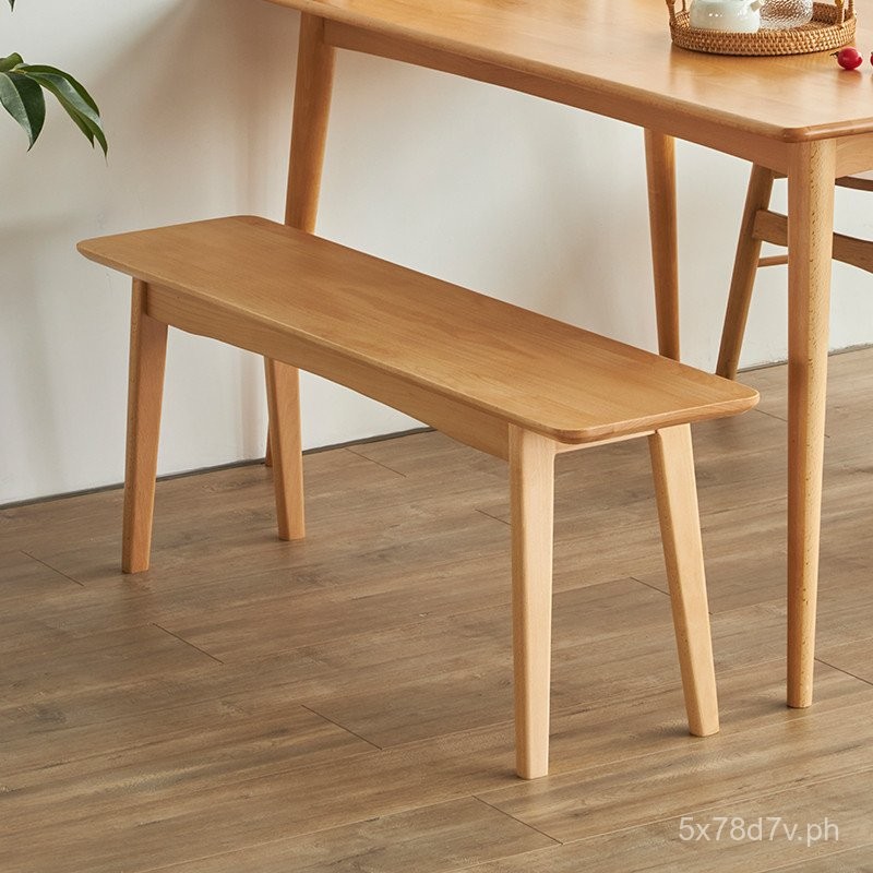 Solid Wood Bench Household Eating Stool Dining Stool Long Bench Bench ...