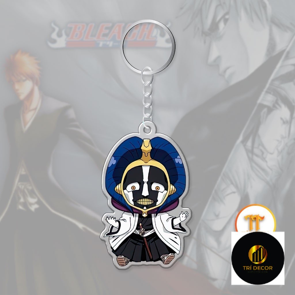 BLEACH ANIME Mica Acrylic Gund Anime keychain printed with cute chibi ...