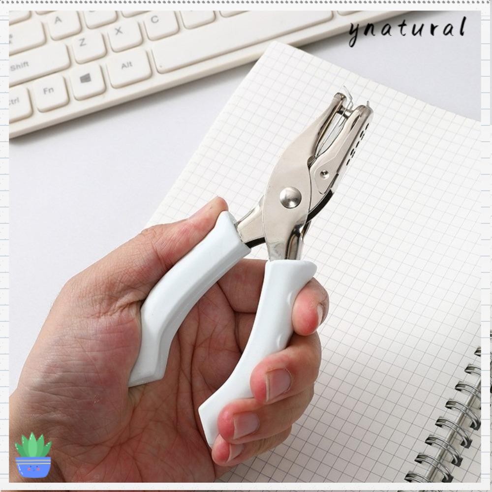 YNATURAL Single Hole Puncher, Round Hole Non-slip Handle Hole Punch ...