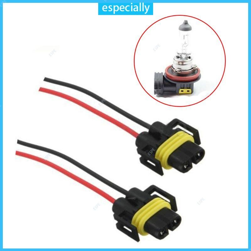 ESP 2Pcs Car Headlight Fog Light Conversion Adapter Connector Cable ...