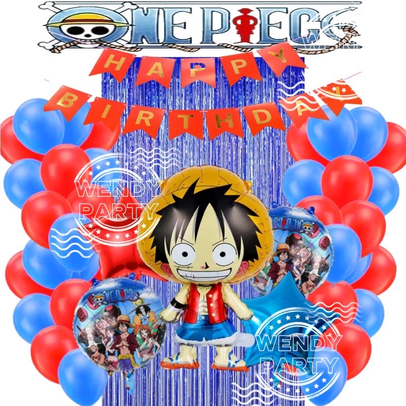 Anime One Piece Theme Balloons Hero Luffy Foil Balloon for Children ...