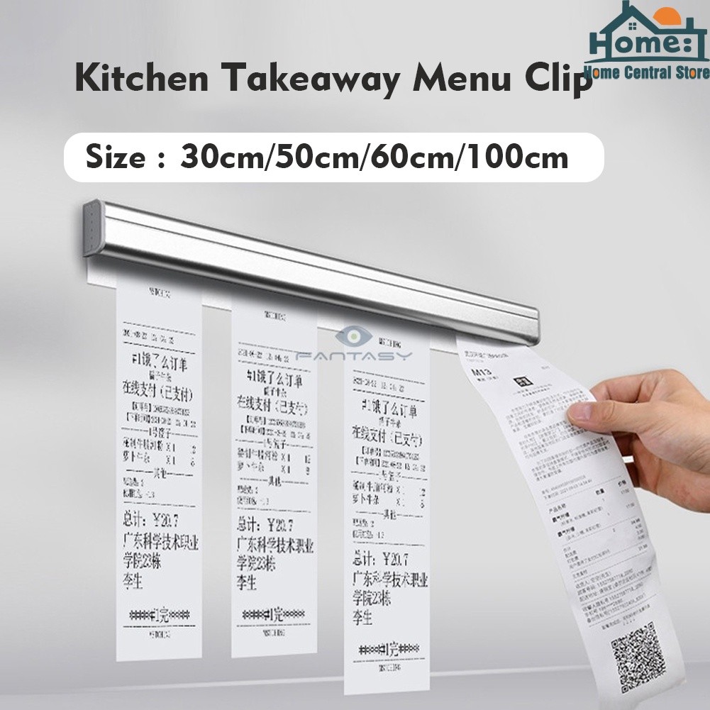 Premium Aluminum Kitchen Menu Clip Holder Receipt Clip No Punching ...