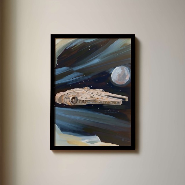 Star Wars Wall Poster: Death Star Destruction | Space Decoration | A3 ...
