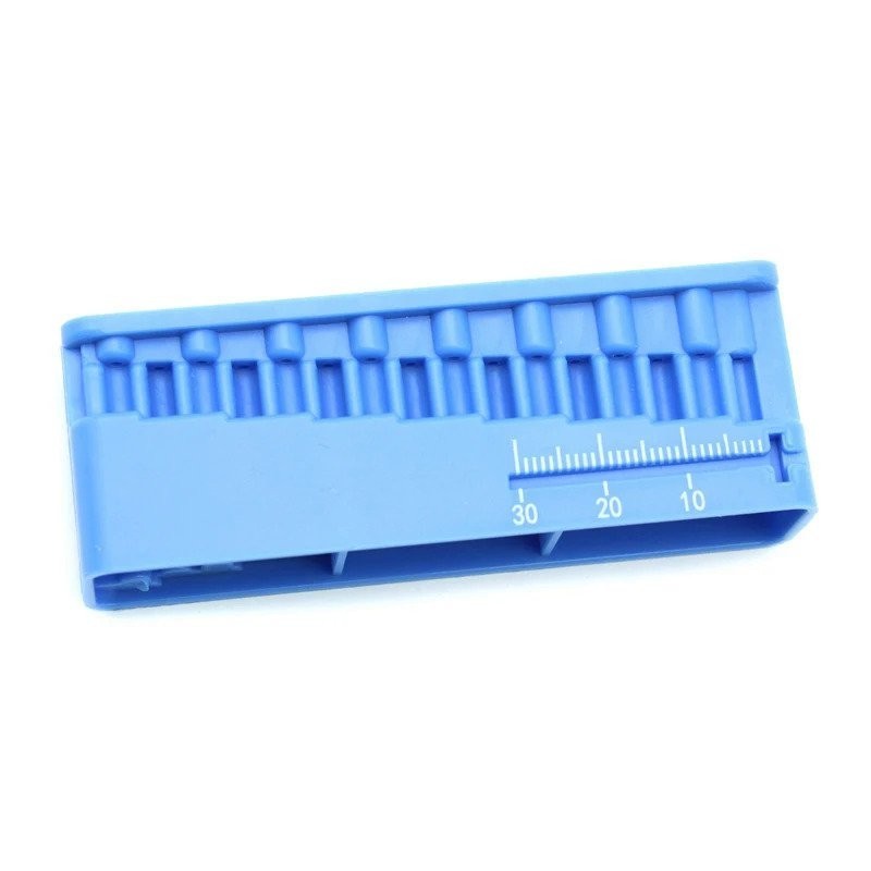 new Blue Plastic Dental Endo Measuring Block Autoclavable Endodontic ...