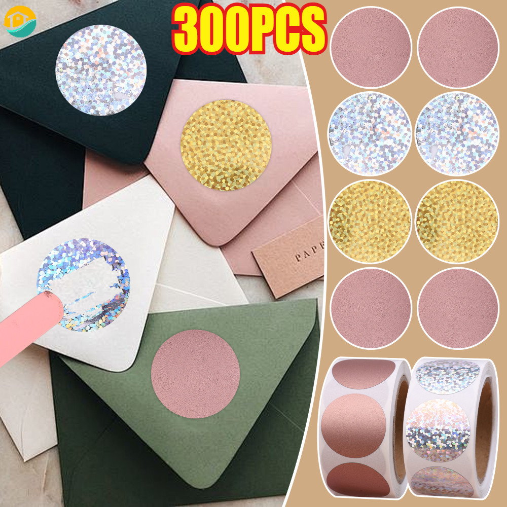 Round Laser Scratch Off Sticker for Secret Code Cover Home Wedding Gift ...