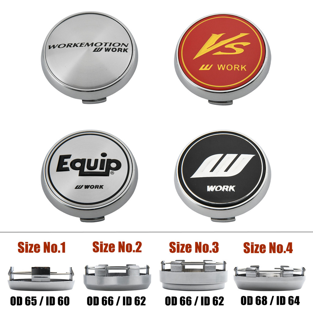 Wheel Center Cap WORK EMOTION 65mm Sport Rim Cap MEISTER 66mm Hub Cap ...