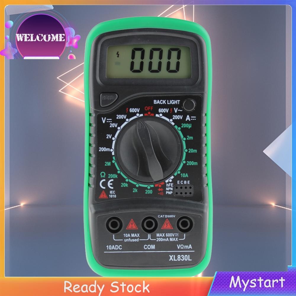 Digital LCD Multimeter Voltmeter Ammeter AC/DC/OHM Volt Tester Test ...
