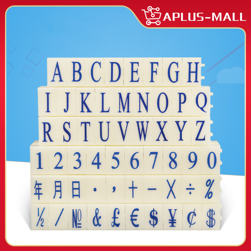 English Alphabet Numbers Rubber Stamp Detachable Diy Craft Stamp ...