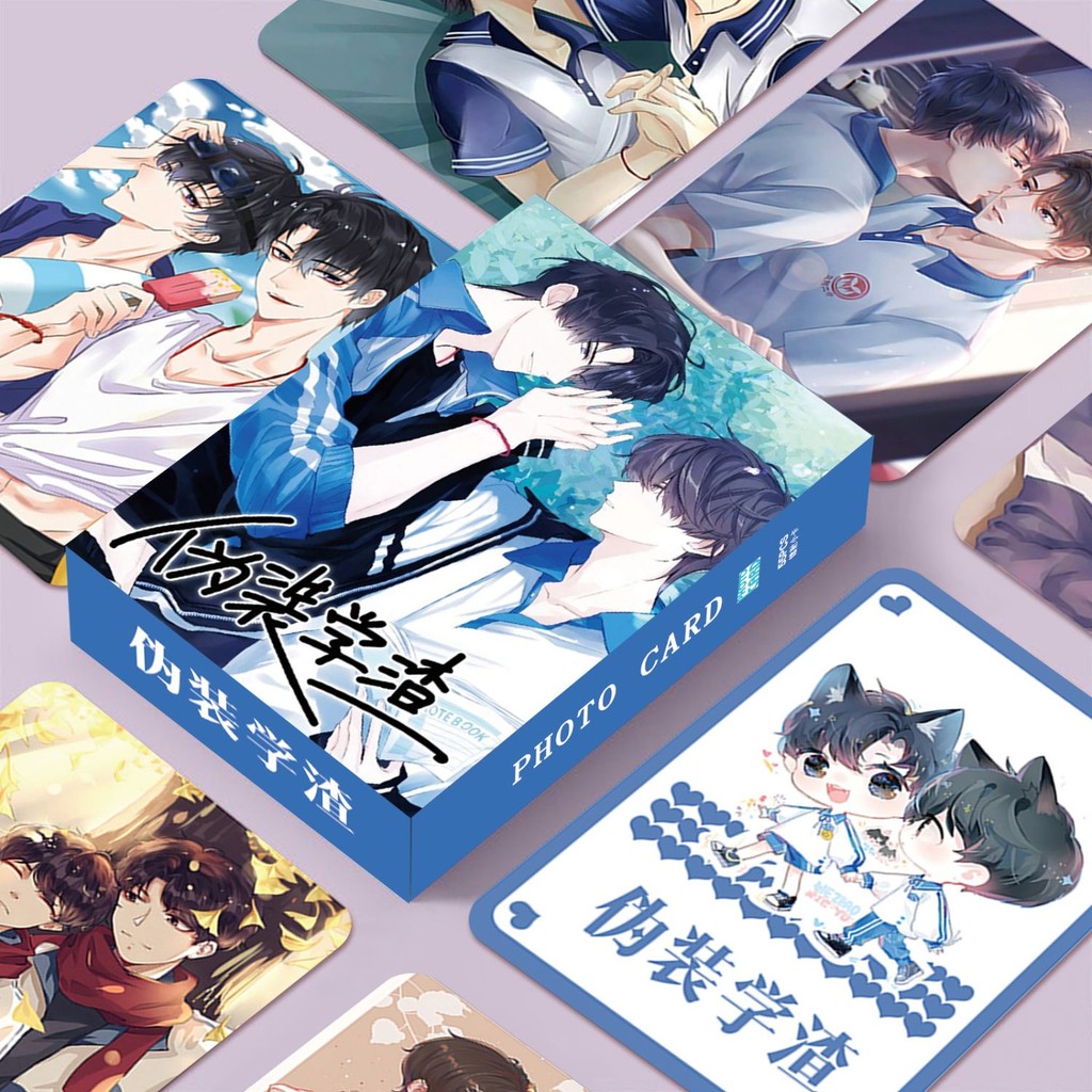 55pcs Manga Manhwa Run Wild Laser Holographic Lomo Cards Fake Slackers ...