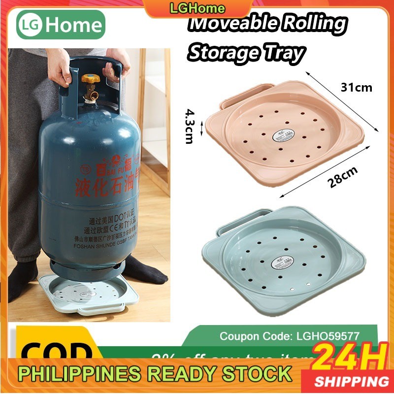 Moveable Rolling Storage Tray Moveable Gas Tank Swivel Bracket Plastic ...