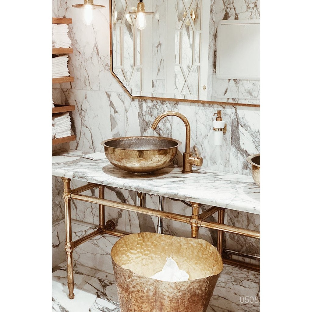 Brass Bathroom Under-Mount Basin Retro Wash Basin Hand Basin Face Basin ...