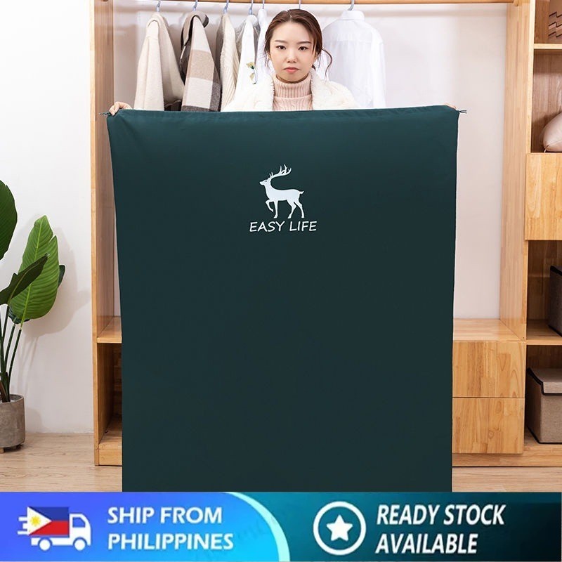 [COD] Oversized Clothing Quilt Home Storage Bag Drawstring Drawstring ...