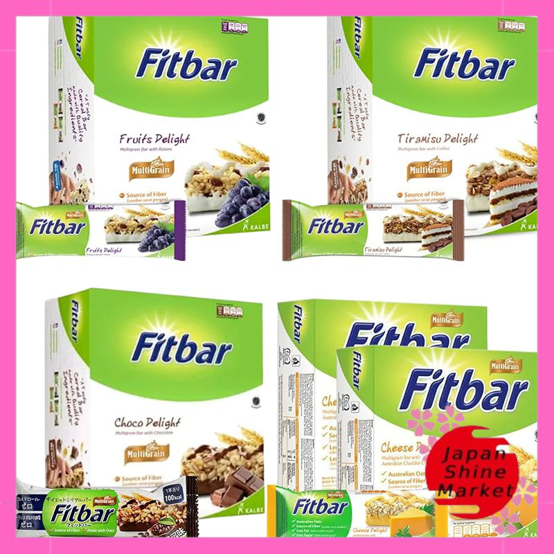 Fitbar Crunchy Diet Cereal Bar Variety Pack - Cocoa and Tiramisu ...