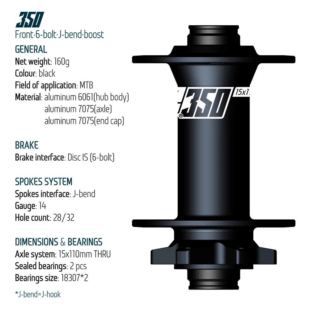 Koozer 350 28H 32 Holes Front Hub 9x100 Quick Release 15x100mm Thru ...