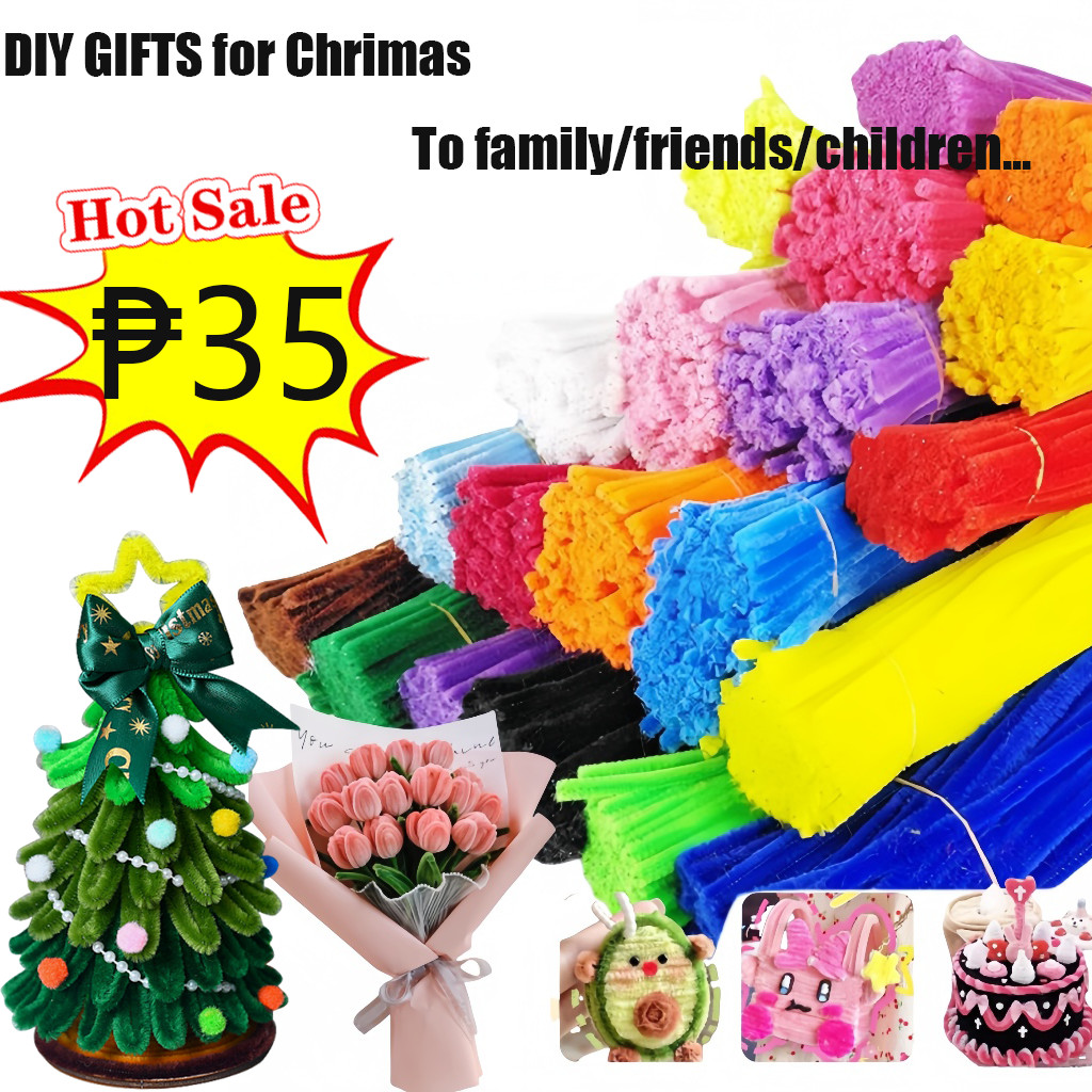 Diy Fuzzy Wire for Christmas Gift Making Kit Gradient DIY Decoration ...