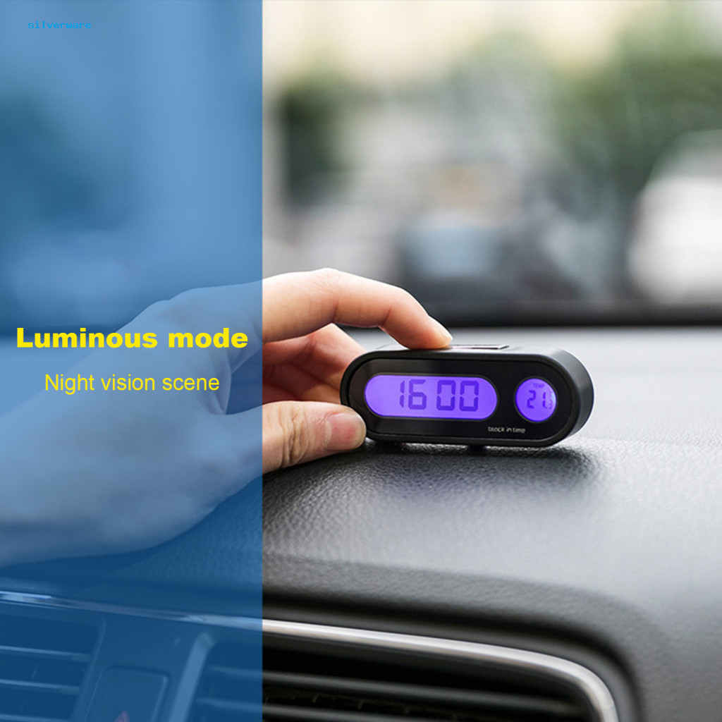 High-precision Car Temperature Monitor Electronic Clock Thermometer for ...