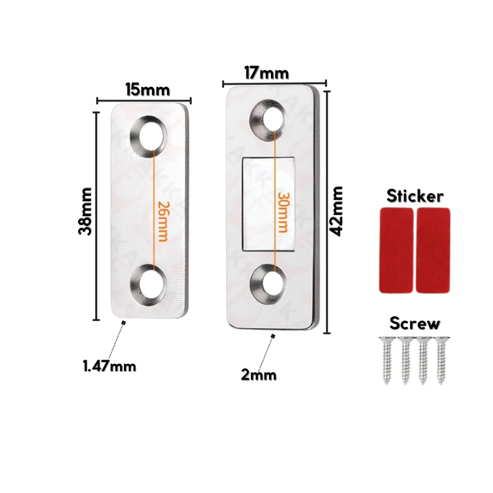 Door Closer Magnetic Door Catch Drawer Magnets Adhesiv | Shopee Philippines