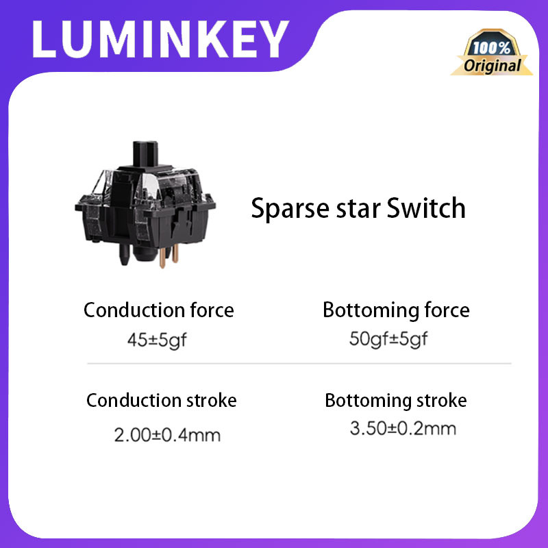LUMINKEY Sparse star Switch Mechanical keyboard switch Linear custom ...