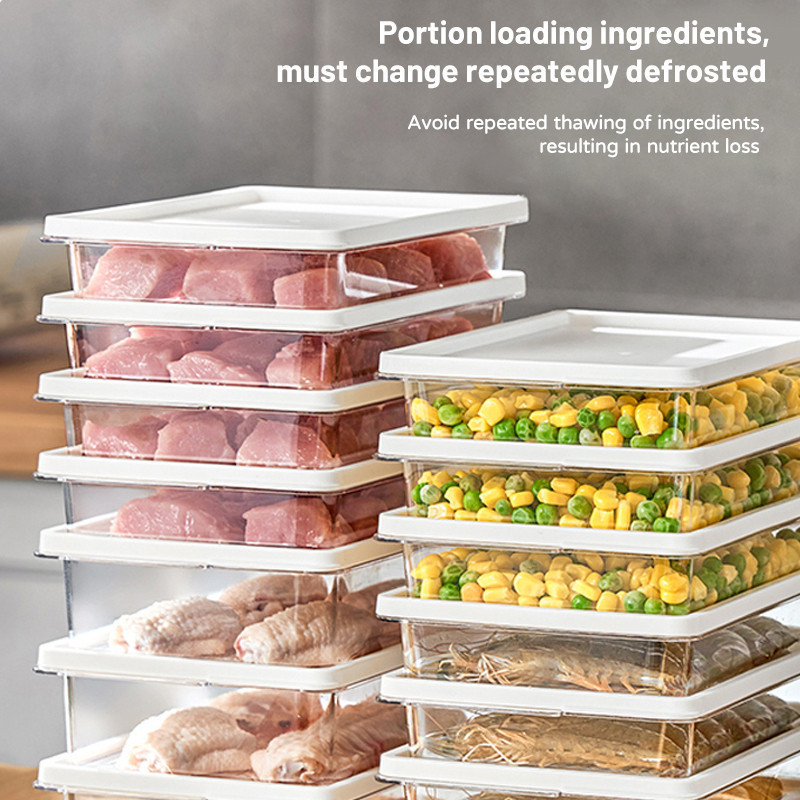 Transparent Refrigerator Storage Box Food Storage Container with Lid ...