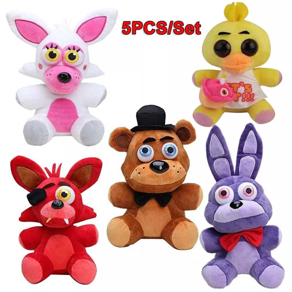 5pcs Kids Plushie Toy Gifts Plush Dolls Five Nights At Freddy's FNAF ...