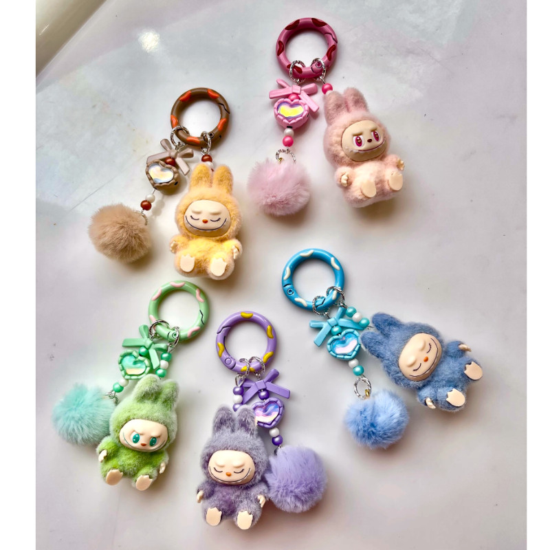 labubu keychain bag mobile phone chain pendant cute keychain girlfriend ...