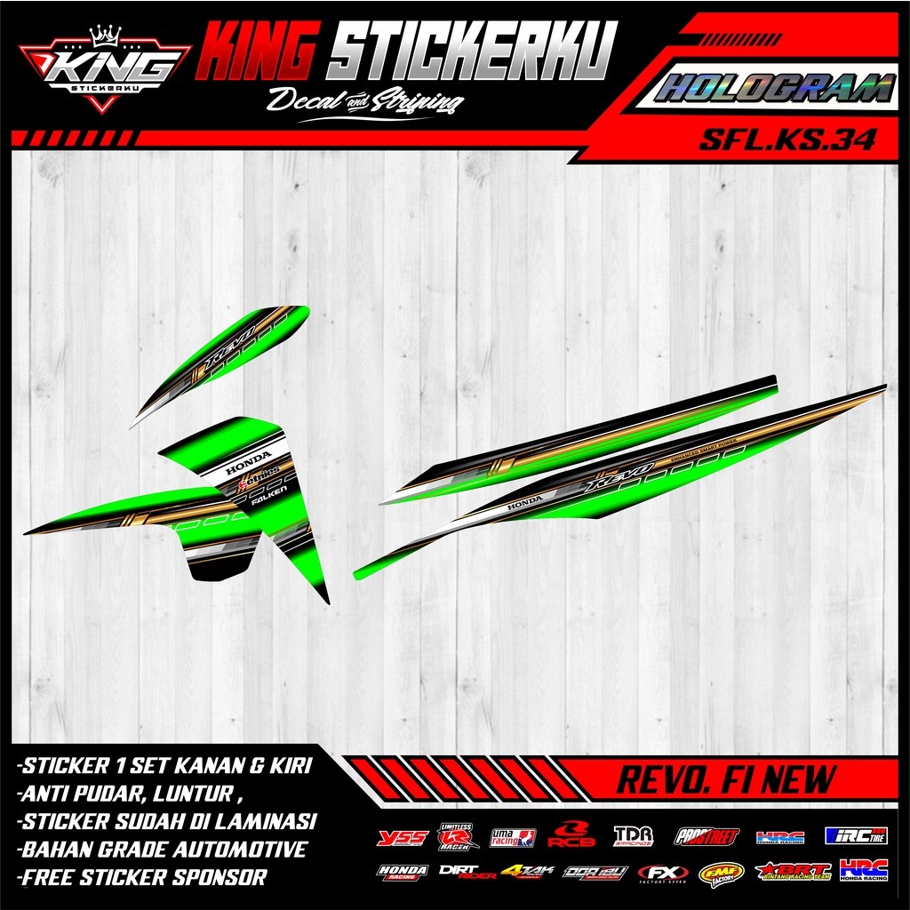 New Revo Fi Sticker - New Revo Fi Motorcycle Striping Sticker Racing ...