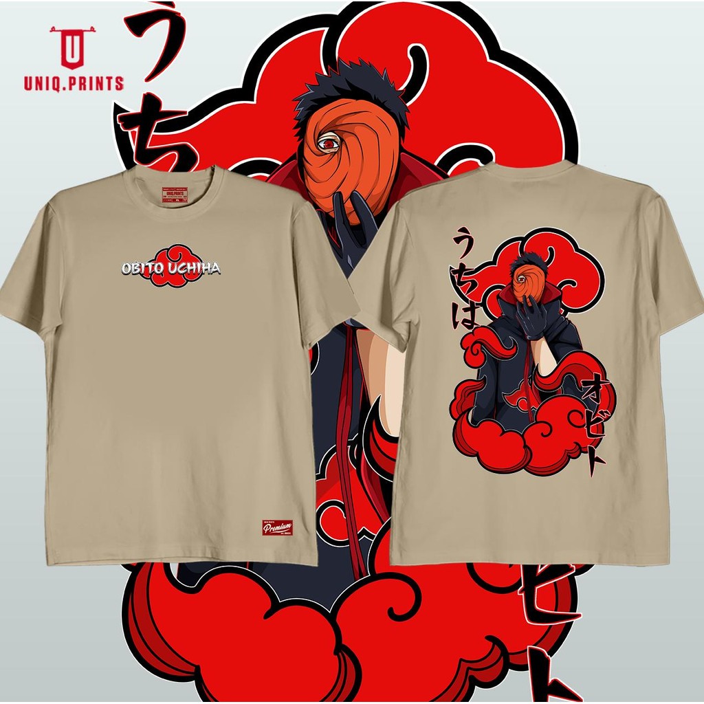 UNIQ.PRINTS NARUTO UCHIHA OBITO AKATSUKI GRAPHIC COTTON TSHIRT FOR MEN ...