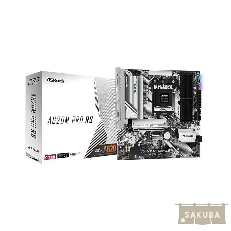 ASRock A620M Pro RS AMD Ryzen 7000 Series CPU Compatible Motherboard ...