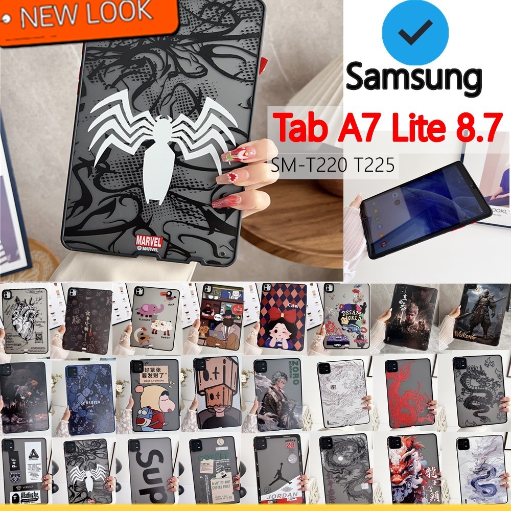 Back Cover For Samsung Galaxy Tab A7 Lite 8.7 SM-T220 T225 Cute Cartoon ...