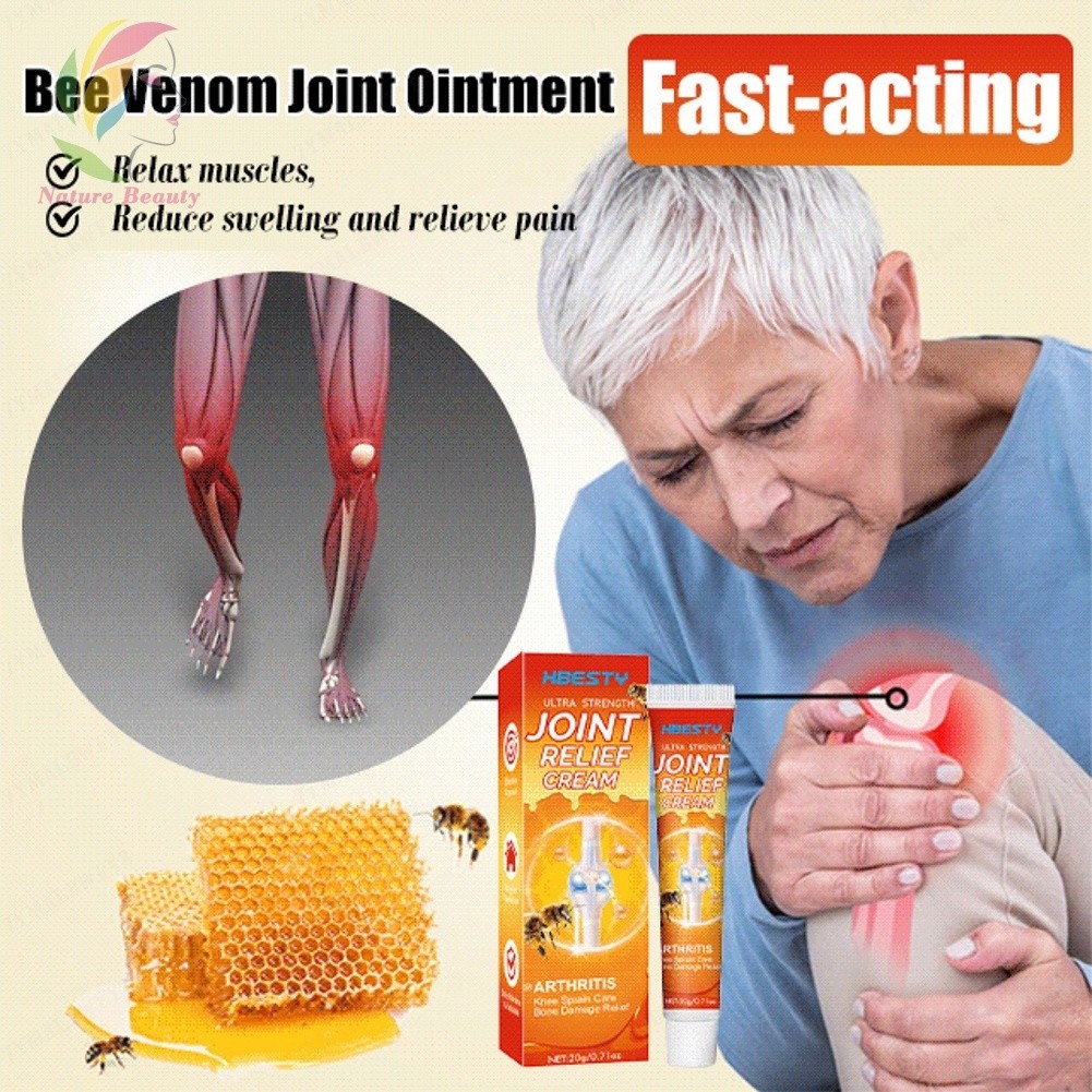 Bee Venom Treatment Gel Joint Bone Therapy Cream Pain Relief Muscle ...