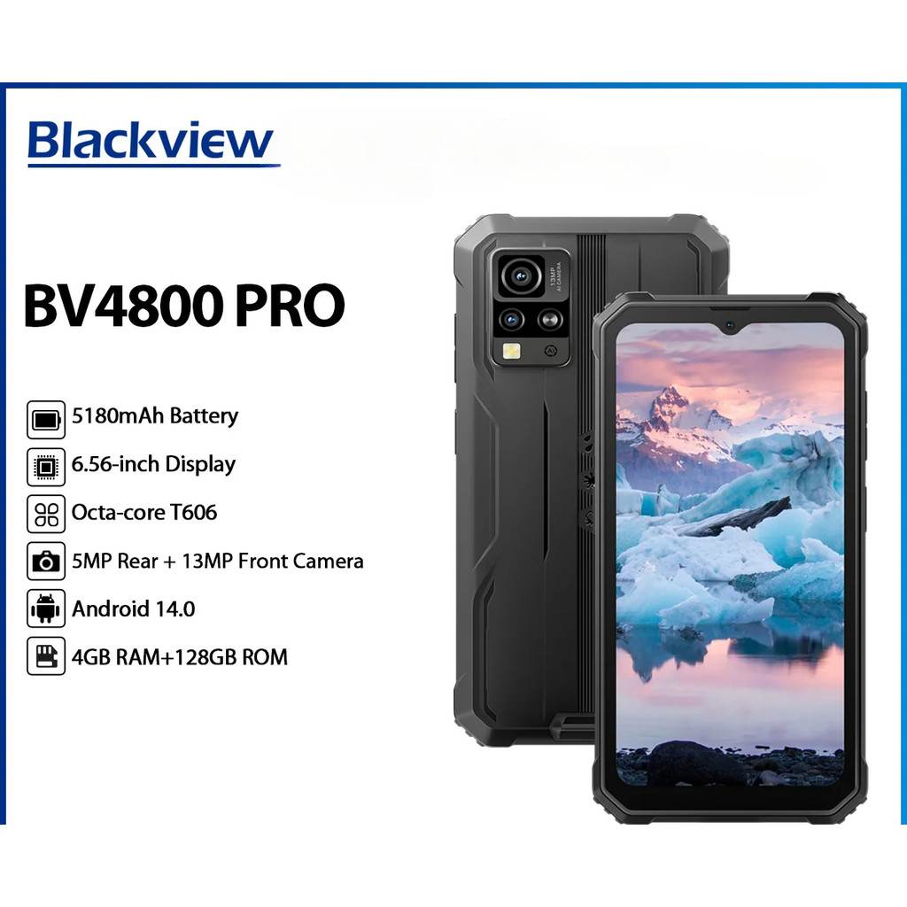 Blackview BV4800 PRO Rugged Smartphone 6.56'' IPS Display,4GB RAM+ ...