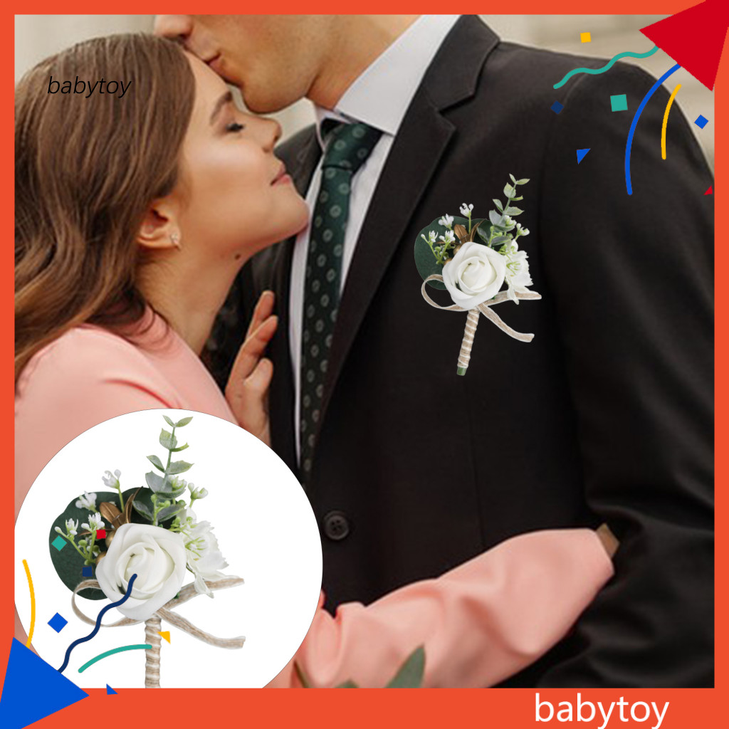 BABY Flower Shaped Bridegroom Brooch Flower Shaped Brooch Elegant ...