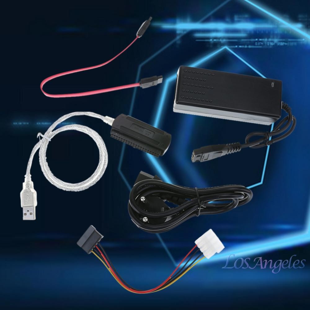 SATA/PATA/IDE Drive to USB 2.0 Converter Cable for HDD with External ...